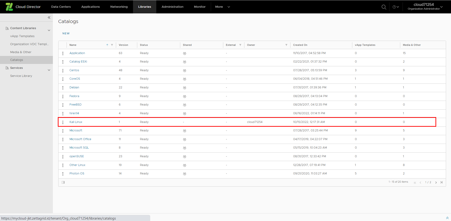 How to Create a Catalog and Upload Media File – Zettagrid Indonesia Support