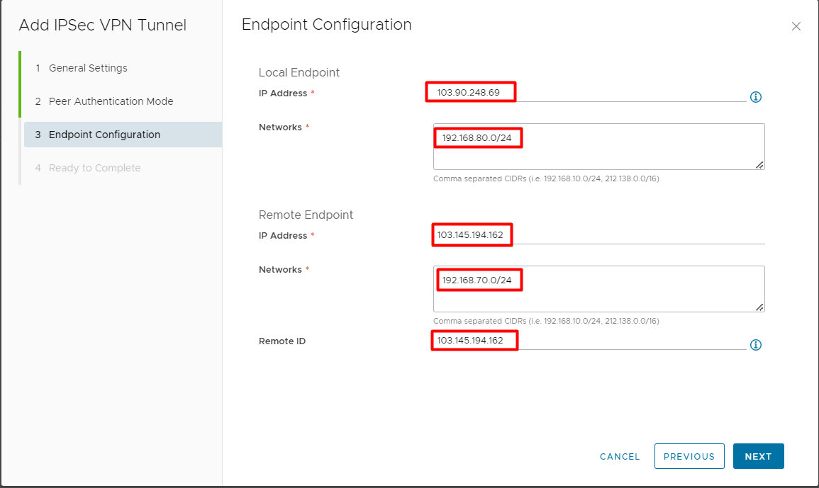 Add IPSec VPN Tunnel NSX-T – Zettagrid Indonesia Support