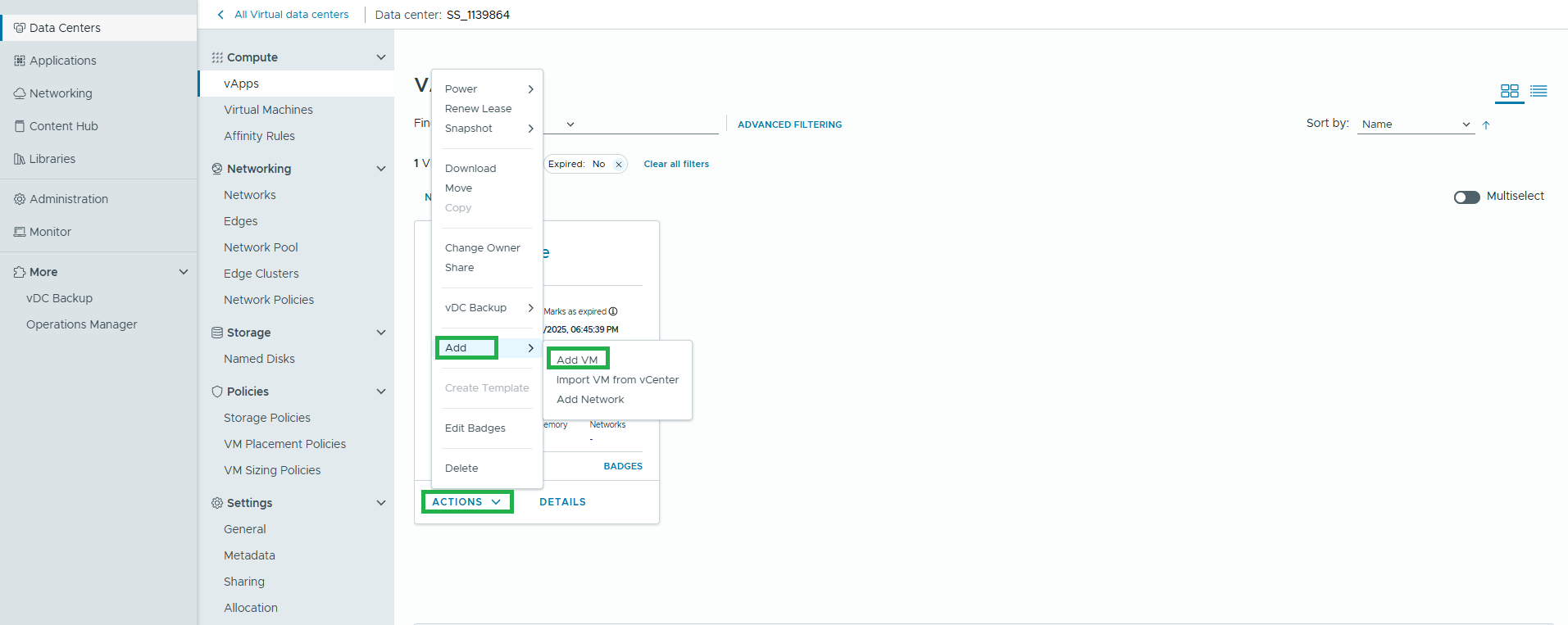 Deploy Virtual Machine using VM Template – Zettagrid Indonesia Support
