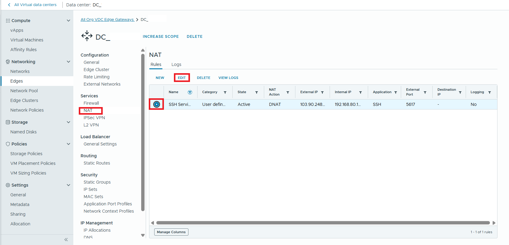 Enable NAT and Firewal NSX-T – Zettagrid Indonesia Support